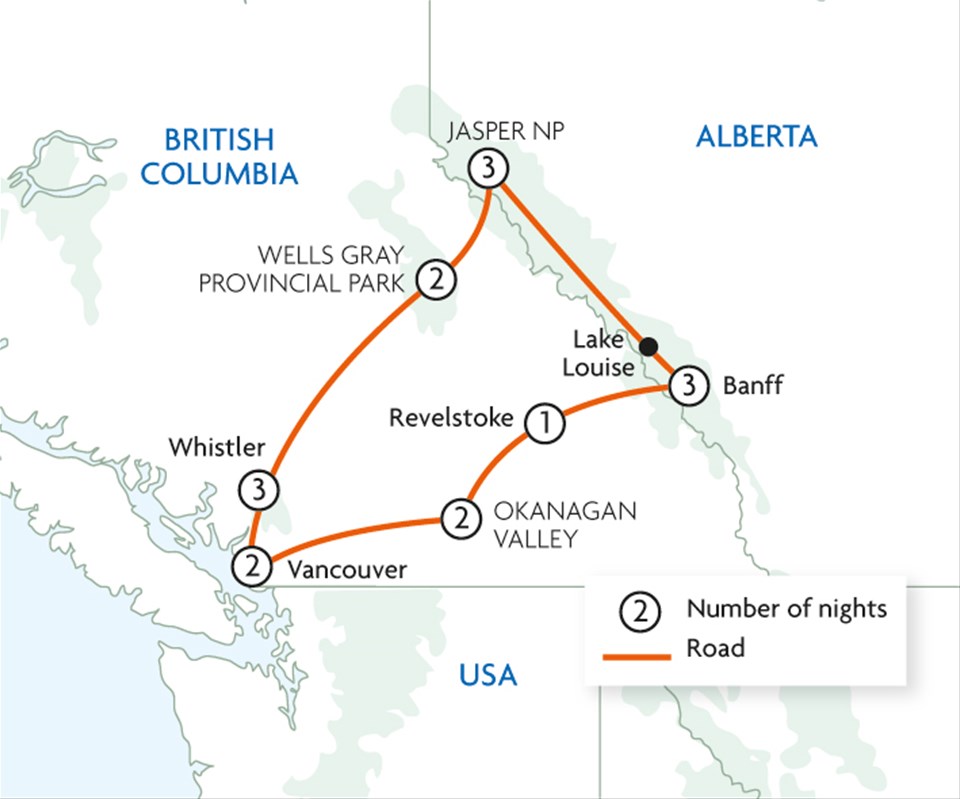 West Canada Lake Trail Map