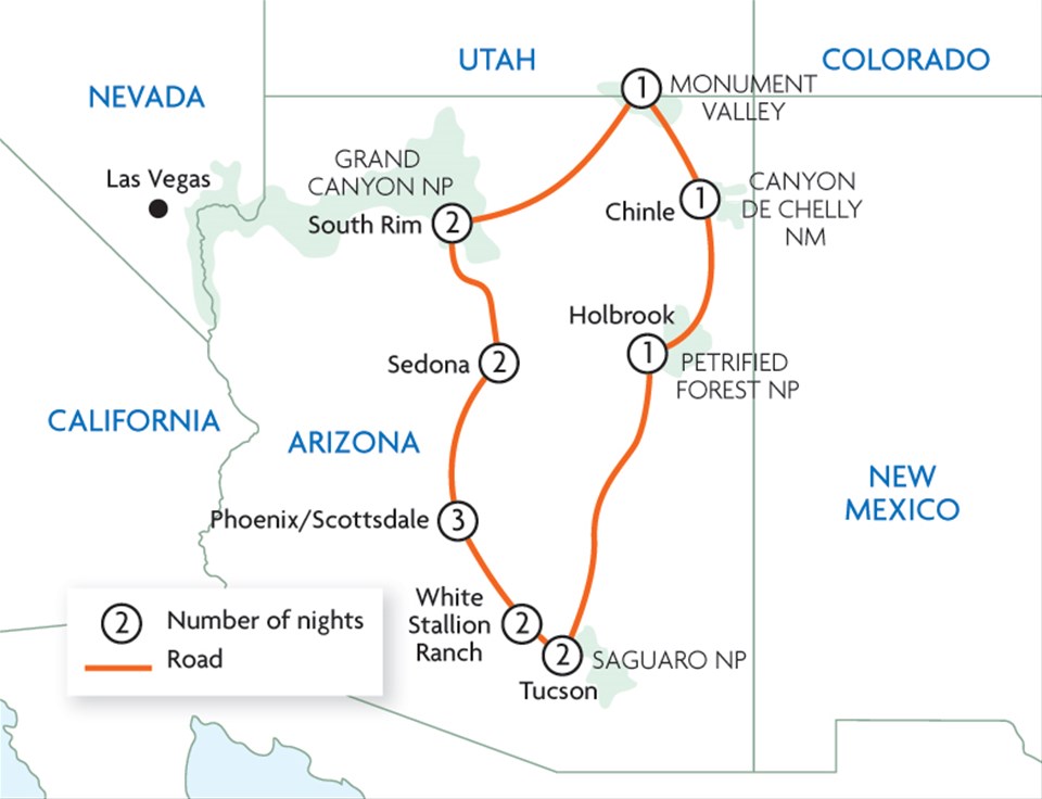 Red Rock Arizona Map